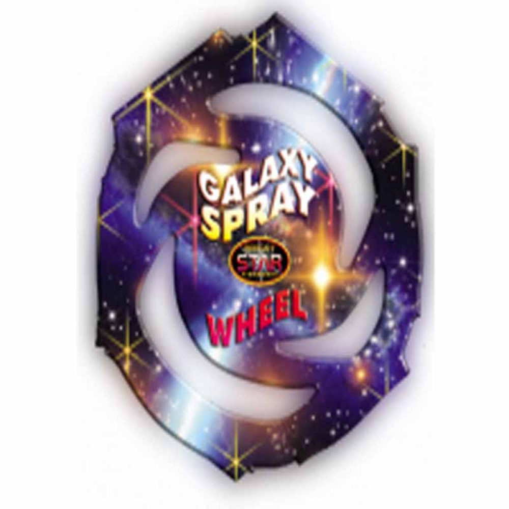 Buy Galaxy Spray Wheel from Bright star |Premium Fireworks for Sale