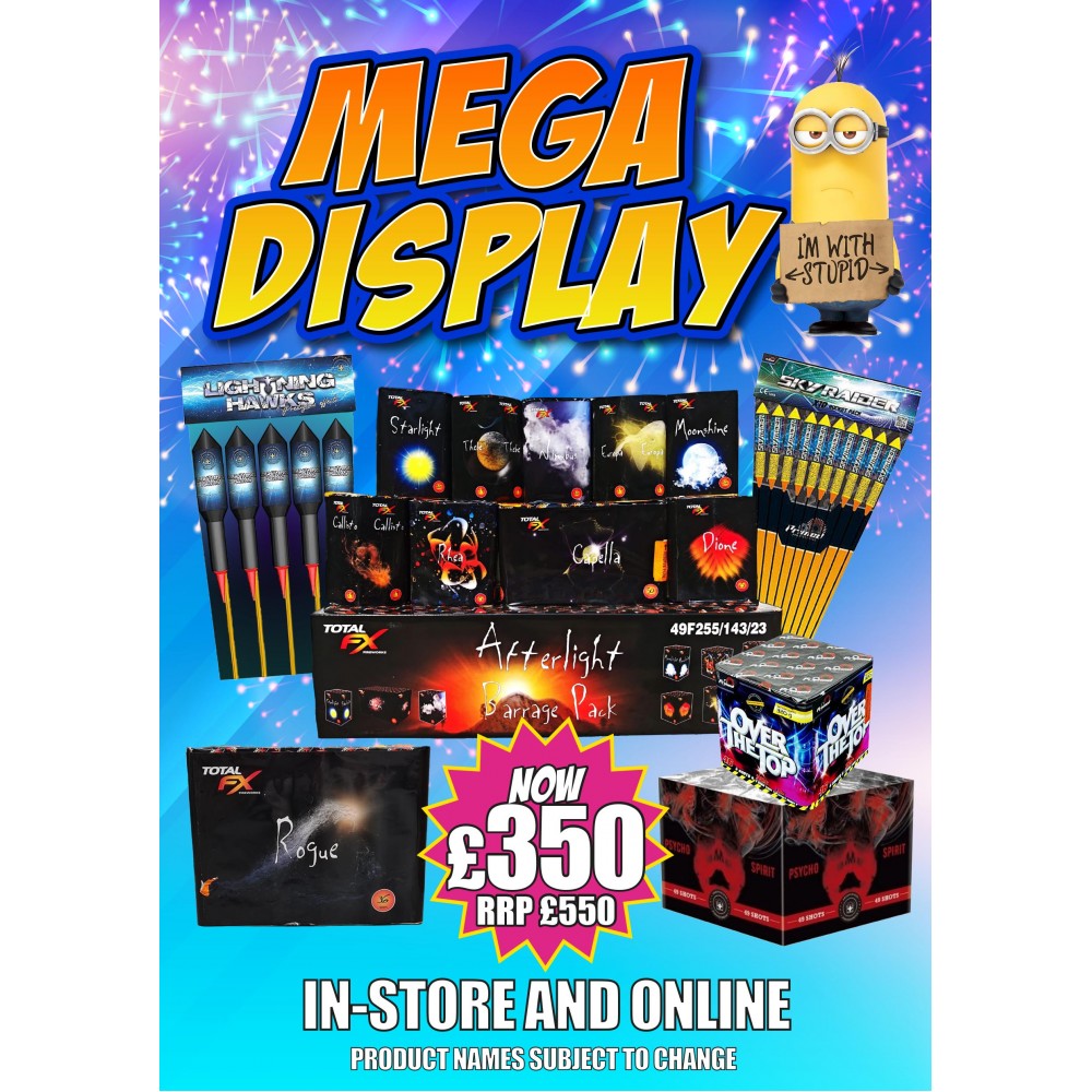 Buy Mega Display Pack |Premium Fireworks for Sale